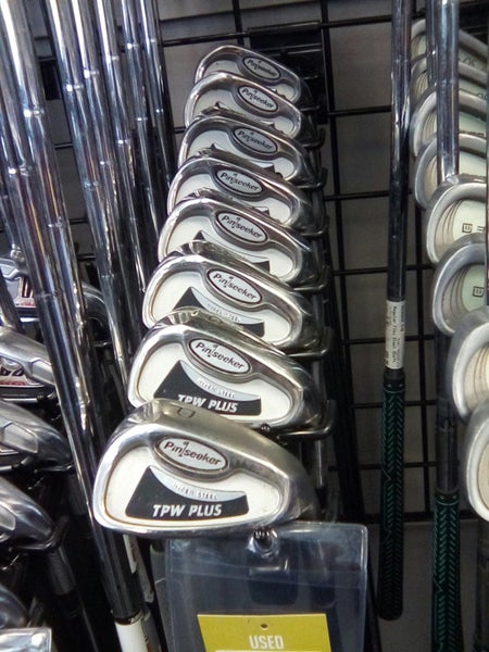 Used Pinseeker Tpw Plus 3i-pw Regular Flex Steel Shaft Iron Sets ...