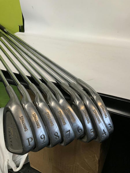 Used Spalding Pro Flite 3i-pw Regular Flex Steel Shaft Iron Sets ...