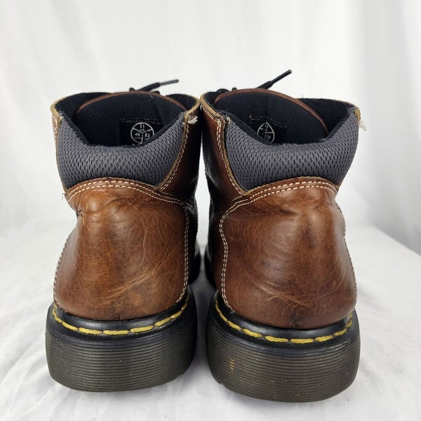 Dr Doc Martens Lace Up Ankle Boots Brown Leather Trail Hiking Work 8A07 ...
