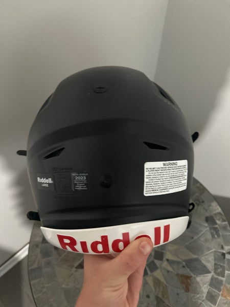 Used Adult Riddell SpeedFlex Helmet Matte Black Colour (WR/QB/DB face ...