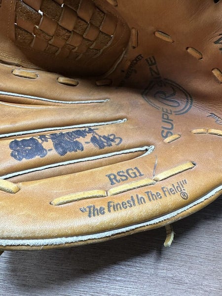 Leather LH Baseball Glove Mitt Rawlings Super Size RSG1 13 1/2 Inch ...