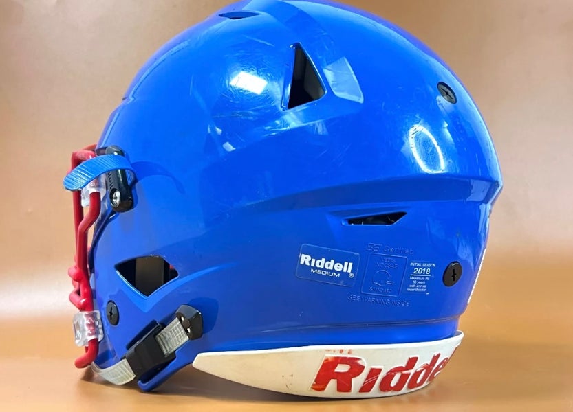 Blue speedflex with red chinstrap | SidelineSwap | Buy and Sell on ...