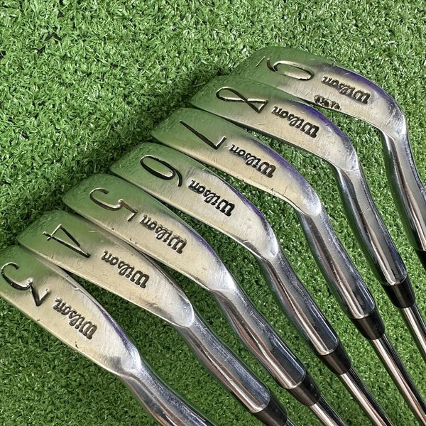 Wilson Autograph Blade Iron Set 3-9 Vintage Left Handed Golf Clubs ...