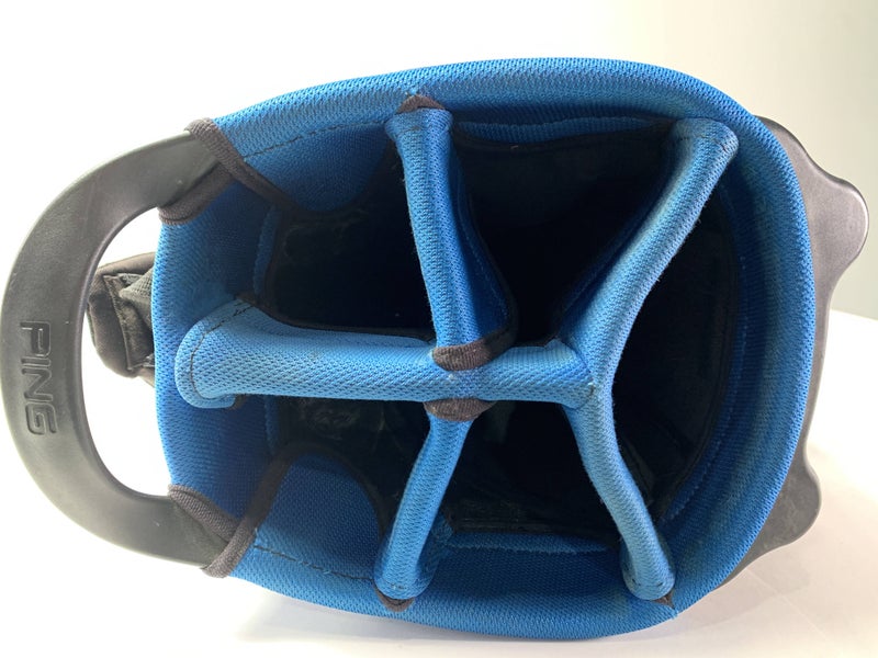 Ping E2 Stand Bag Black Blue 5-Way Divide Dual Strap Golf Bag ...