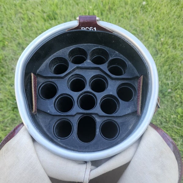 Vintage Leather MacGregor Golf Cart Bag With Shoulder Strap, HC, 14 Way ...