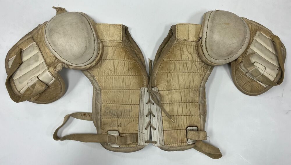 Vintage Cooper Hockey Shoulder Pads senior equipment large size ice pad ...