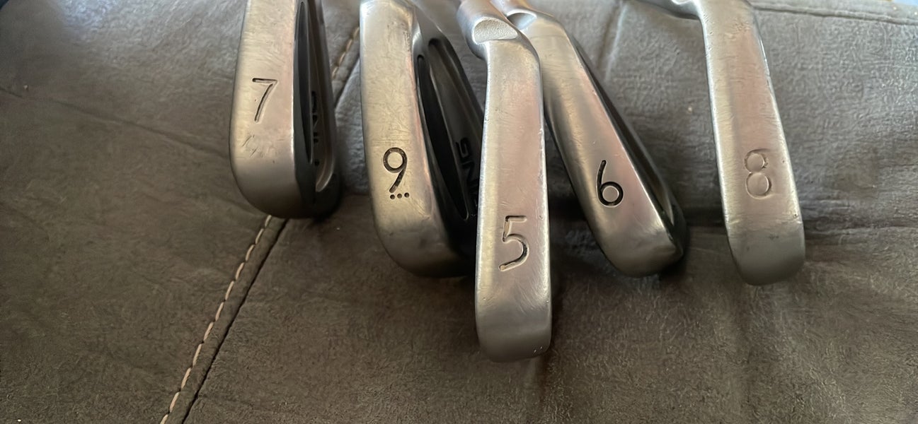 S59 ping Black Dot Irons stiff flex half set 5-9 iron | SidelineSwap ...