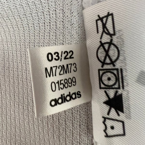 (Size 56) Adidas Made in Canada (MiC) Primegreen Blank Pro Stock White ...