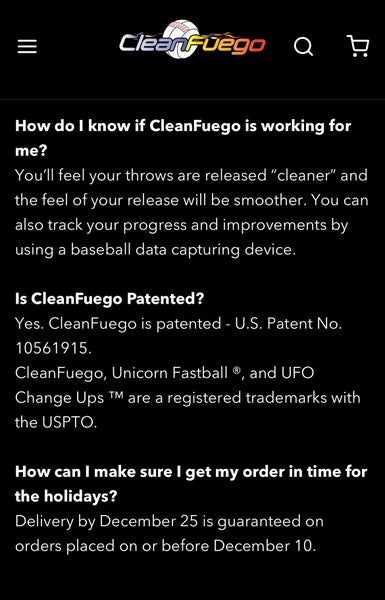 Clean Fuego Throwing Trainer | SidelineSwap | Buy and Sell on SidelineSwap