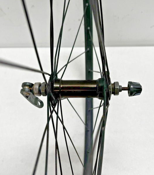 Black Aluminum 7-Speed 32-Spoke 700C Road Wheelset Quando Hubs Shimano ...