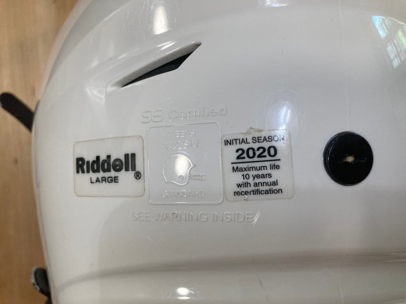 Riddell SpeedFlex Helmet Adult Large (White) in Like-New Condition ...