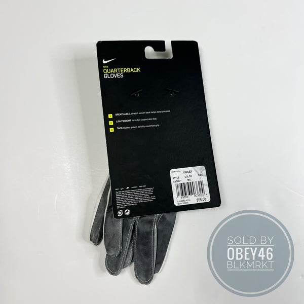 Nike Football Air Jordan Quarterback/Skill Gloves White/Black ...