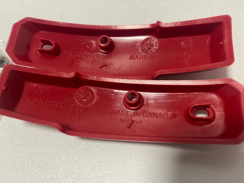 Red Used Cooper SK2000 Helmet Bumper Replacement Side Plate RSP2000 ...
