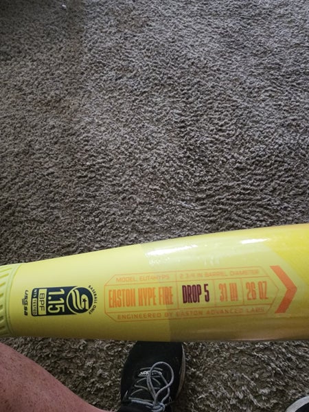 New 2023 Easton Hype Fire USSSA Certified Bat (-5) Composite 26 oz 31 ...