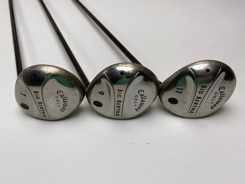 Callaway 2004 Big Bertha Wood Set 7 9 11 Big Bertha Gems 55 Ladies ...