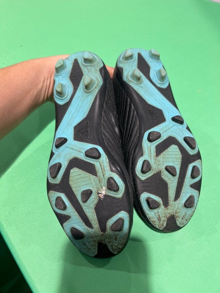 Black & Teal Used Youth Boys Adidas Molded Cleats 2 1/2 | SidelineSwap ...