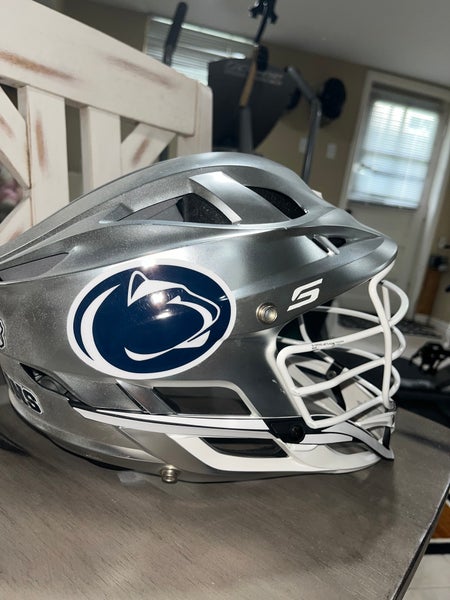 Penn State Lacrosse Game Worn: Chrome Maverik S Helmet | SidelineSwap ...