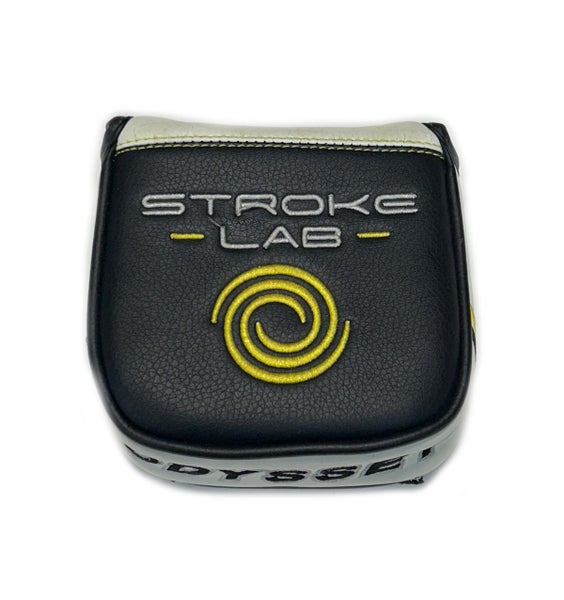 Odyssey Stroke Lab White/Black/Yellow Square Mallet Putter Headcover ...