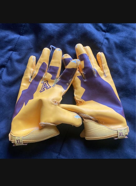 ASU Yellow Large Football Gloves | SidelineSwap | Buy and Sell on ...
