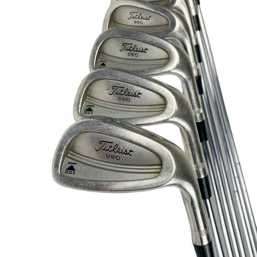 Used Men's Titleist DCI 990 Right Handed Iron Set Stiff Flex Steel ...