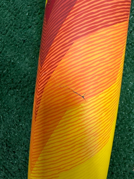 Used 2024 Easton Hype Fire Bat USSSA Certified (-5) Composite *CRACKED ...
