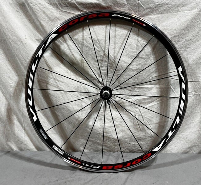 Vuelta Corsa Pro 20-Bladed Spoke Lightweight Black Aluminum 700C Front ...
