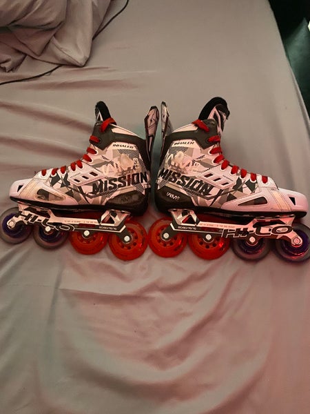 Used Mission Regular Width Size 9 Inhaler WM03 Inline Skates ...