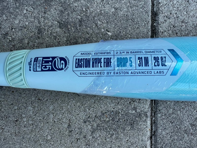 New 2024 Easton Hype Fire Arctic Flame USSSA Certified Bat (-5 ...