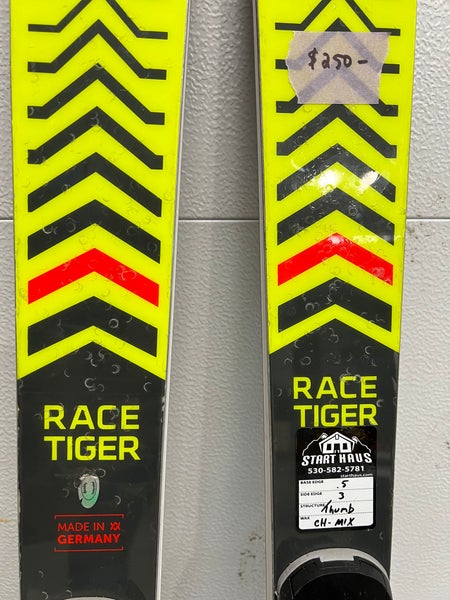 Volkl 155 cm Racetiger SL Skis With Marker 16 Din Bindings ...