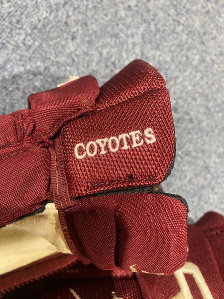 Used Arizona Coyotes Maroon Bauer 14" Vapor Hyperlite Gloves ...