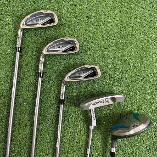 USKG US Kids WT-20U Junior Ultralight Golf Club Set Wood Irons Putter ...