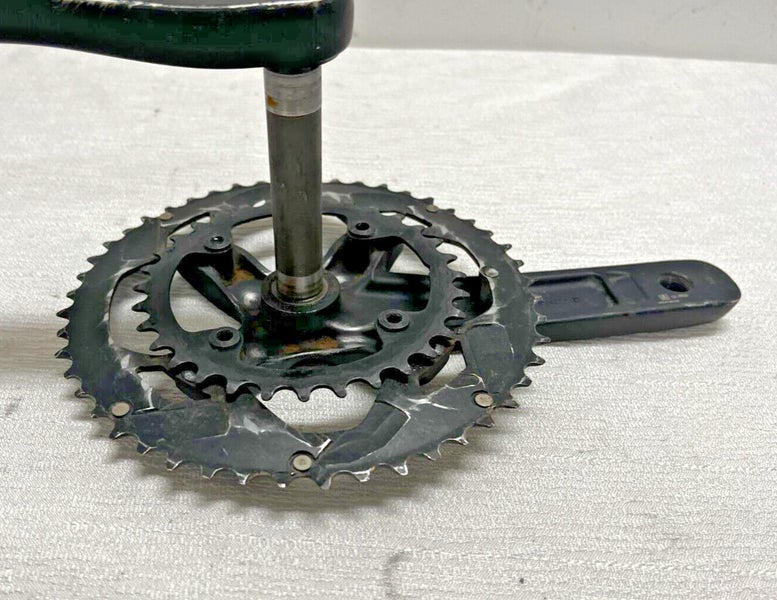 FSA Omega 165mm 48/32 Black Aluminum Double Crankset 20mm Diameter ...