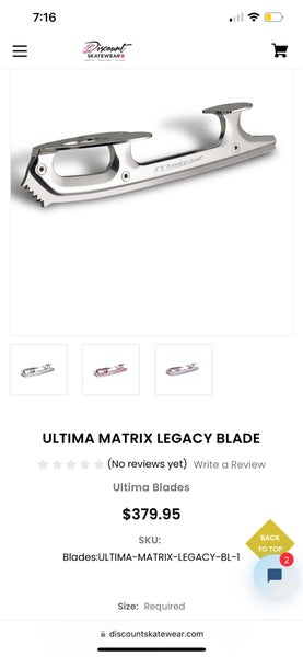 Matrix Legacy Figure Skate Blades 8 3/4 | SidelineSwap | Buy and Sell ...