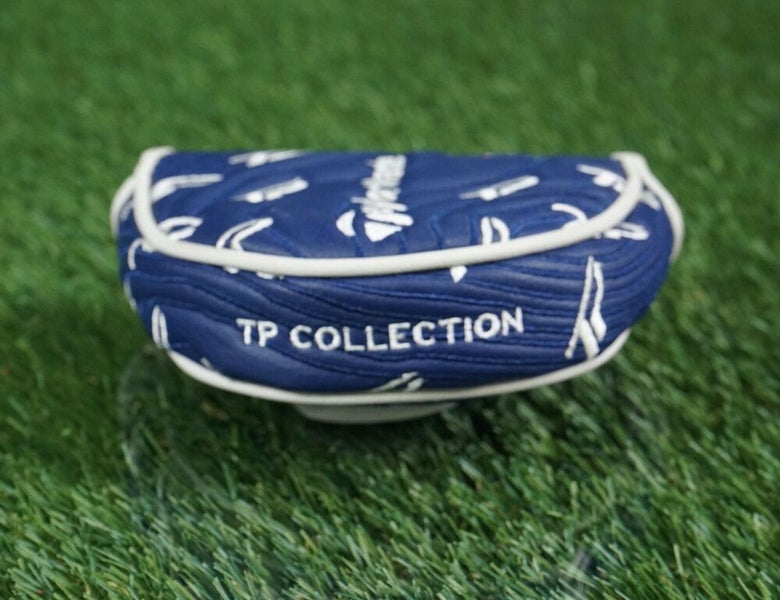 TAYLORMADE TP COLLECTION MALLET PUTTER HEADCOVER, WHITE, BLUE ...