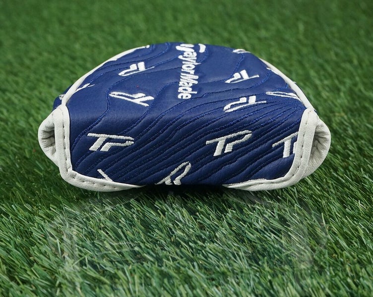TAYLORMADE TP COLLECTION MALLET PUTTER HEADCOVER, WHITE, BLUE ...