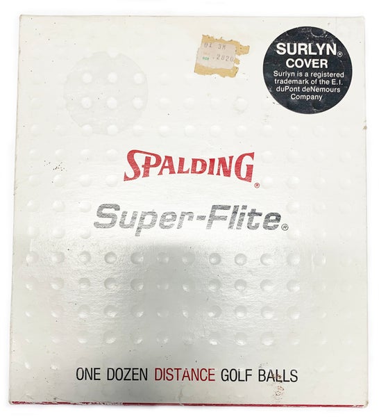 NEW Vintage Spalding Surlyn Cover Super-Flite 1 Dozen Golf Balls ...