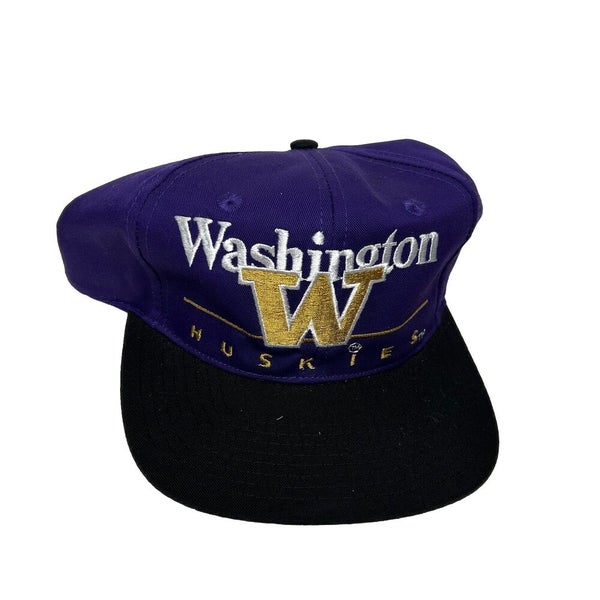 Vintage University of Washington Huskies Snapback Hat Cap Bar Logo OSFM ...