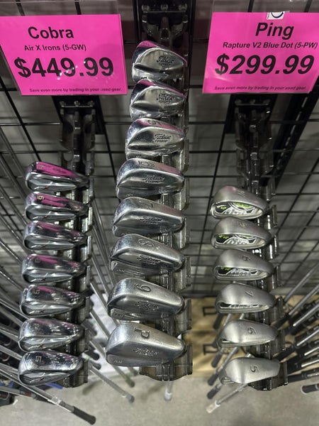 Used Titleist 681 Forged W 6.0 Rifle Shafts 3i-pw Stiff Flex Steel ...