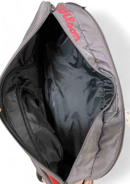 Wilson Team 6 Racquet Racket Tennis Bag Red & Gray | SidelineSwap | Buy ...
