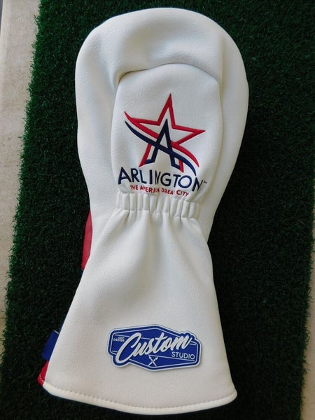 NEW CMC Design Custom Studio TEXAS RANGERS Golf Club Driver Headcover ...