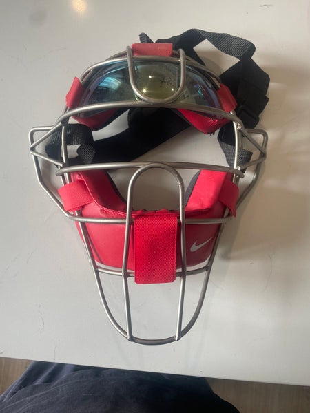 Nike catcher mask red titanium | SidelineSwap | Buy and Sell on ...