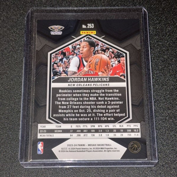Jordan Hawkins Pelicans 23-24 Panini Mosaic NBA Basketball Rookie Debut ...