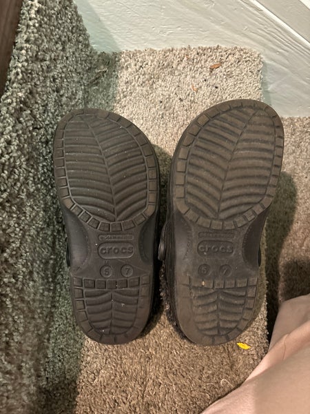 Black Furry Crocs | SidelineSwap | Buy and Sell on SidelineSwap