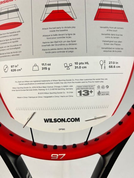 NEW Wilson Pro Staff 97 2015 V10, 4 1/4 | SidelineSwap | Buy and Sell ...