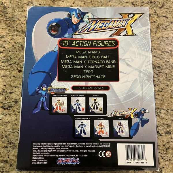 2003 Mega Man X ZERO 10" Action Figure Jazwares Capcom RARE - NEW ...