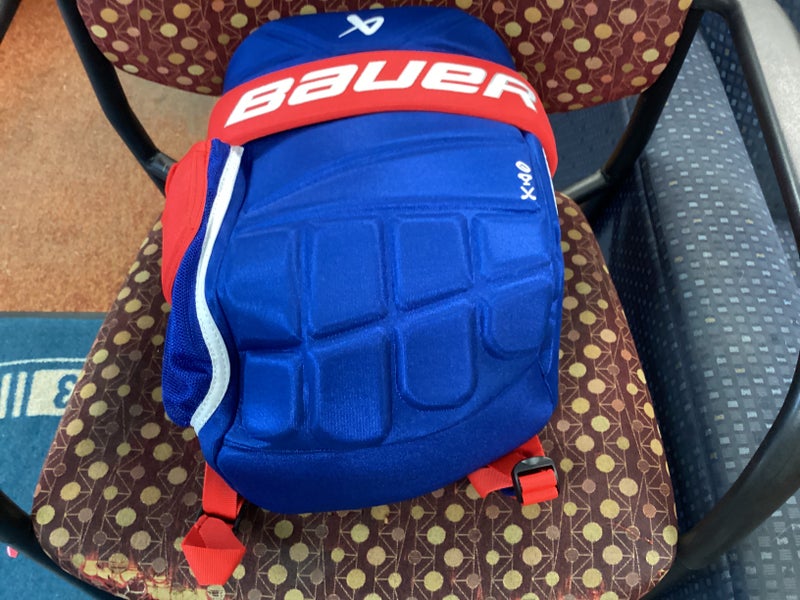 New Bauer Youth Glove Backpack Blue And Red | SidelineSwap | Buy and ...