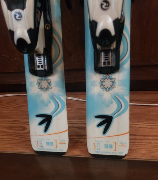 KIDS 93cm SKIS ROSSIGNOL KIDI THE COW with ROSSIGNOL COMP BABY BINDINGS ...