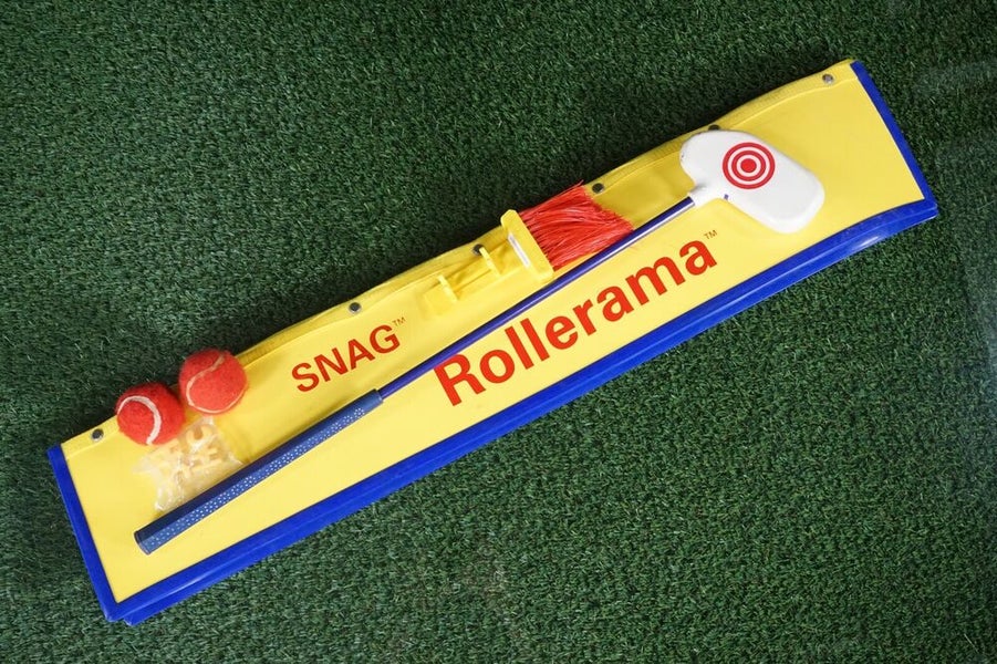 SNAG GOLF ROLLERAMA CHIPPING TRAINER W/ 28" ROLLER CLUB & BRUSH ...