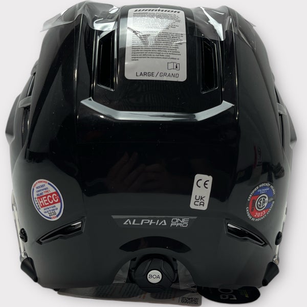 Pro Stock New Warrior Small Alpha One Pro Black Hockey Helmet ...