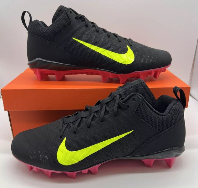 Nike Alpha Menace Pro 2 Oregon Ducks PE Breast Cancer Football Cleat ...